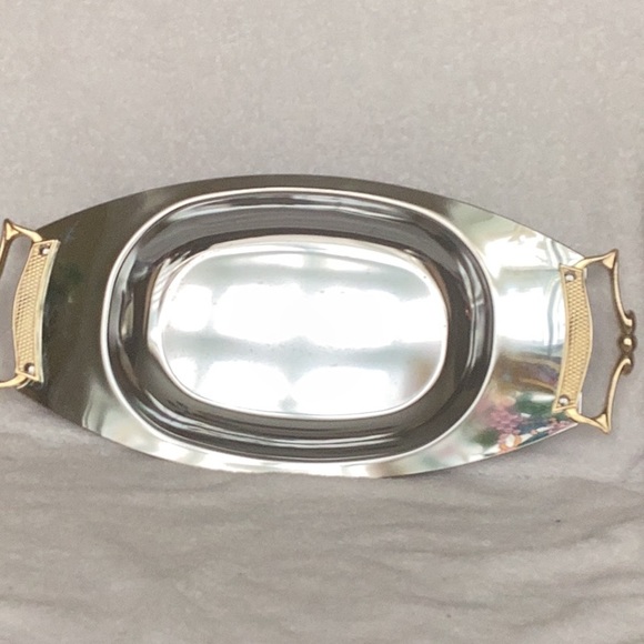 Kromex | Dining | Vintage Kromex Stainless Steel Two Tone Serving Dish ...
